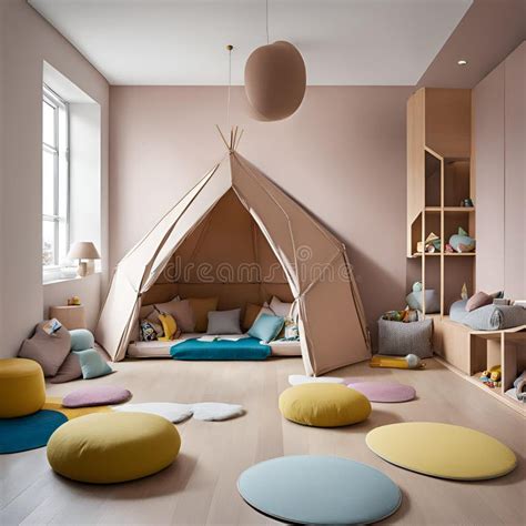Modern Nursery Room Design Stock Illustration Illustration Of Nursery