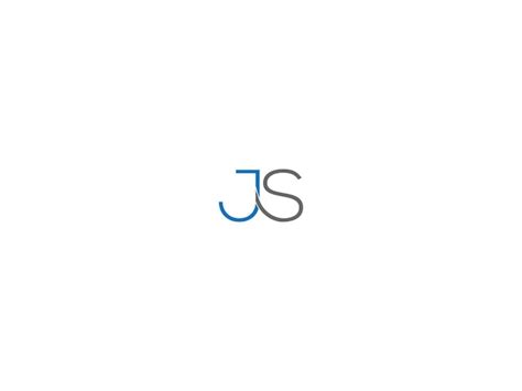 js 로고 디자인 프리미엄 벡터