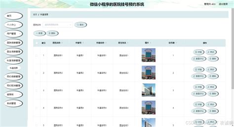 Wx064基于ssmvueuniapp的医院挂号预约系统小程序 Csdn博客