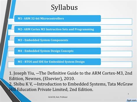 Arm Microcontrollers And Embedded Systems Module 1vtu Pdf Operating Systems Computer