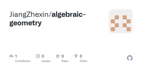Github Jiangzhexin Algebraic Geometry