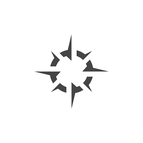 Premium Vector Compass Logo Template Vector Icon Illustration