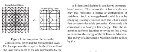a comparison between the convolutional layer and the subsampling layer