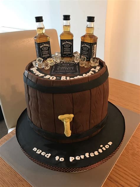 Whiskey Barrel Cake
