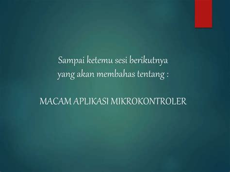 1001 Introduction To Microcontroller Ppt