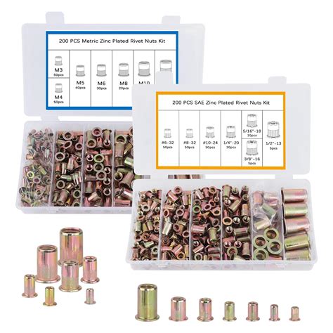 Rivet Nut Tool Kit 400pcs Sae And Metric Rivet Nut Desertcart South