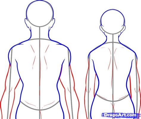 Как нарисовать человека со спины 32 фото