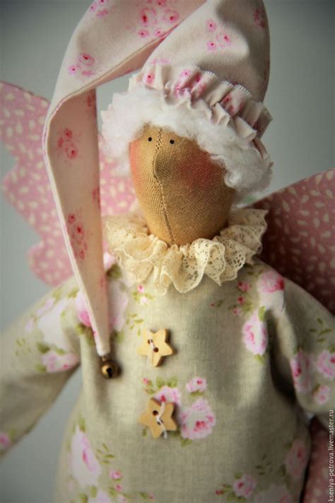 Сонный ангел Тильда текстильная интерьерная куколка в интернет магазине на Ярмарке Мастеров