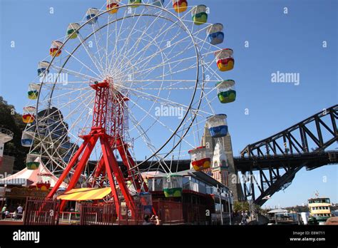 The Ferris Wheel At Luna Park At Milsons Point In Sydney Australia