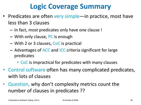 Introduction To Software Testing Chapter 3 Sec 1 And 2 Logic Coverage