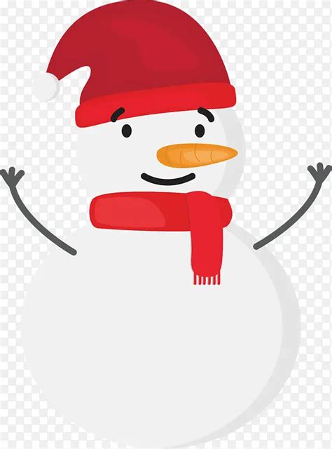 红围巾雪人PNG图片素材下载 图片编号qwzldgly 免抠素材网