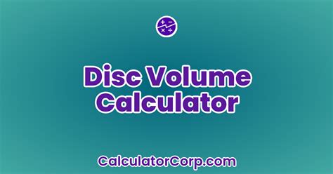 Disc Volume Calculator