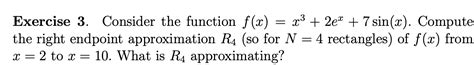 Solved Exercise Consider The Function Chegg