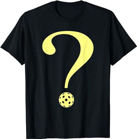 Pickleball Question Mark Yellow T Shirt Walmart