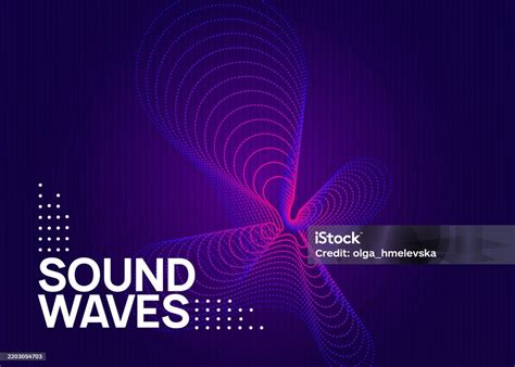 음악 배너 Soundwave 라디오 초대 축제 벡터 파티 콘서트 템플릿 바이올렛 사운드 포스터 페스트 이벤트 핑크 디스코텍 디자인 그린 뮤직 배너 Dj에 대한 스톡 벡터