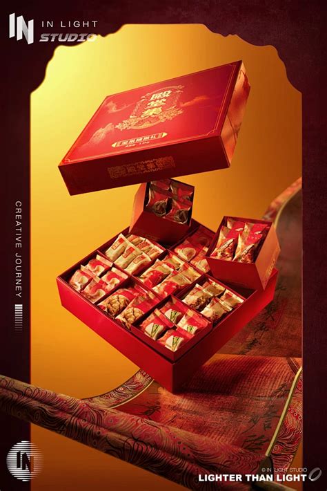 礼盒kv摄影 殿堂集 And In Light 零食年货礼盒摄影设计 花瓣网