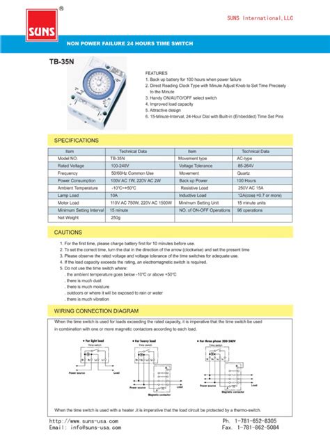 Timer Camsco Time Switch Pdf