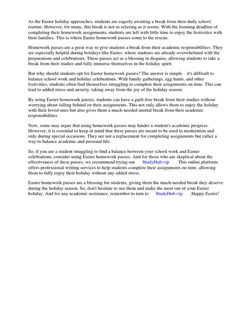 Easter Homework Passes Pdf Safari Web Browser Easter