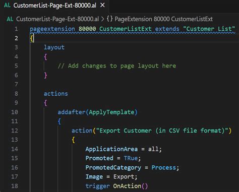 Generate Csv File Format In Business Central D365 Using Al