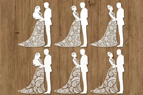 Mandala Bride And Groom Svg Wedding Clipart Mandala Svg Wedding
