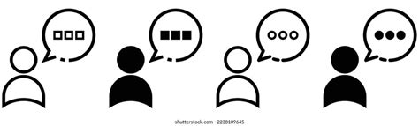 People Interaction Icon Set Style Sign Stock Vector Royalty Free