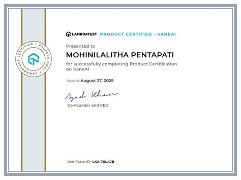 Lambdatest Certifications Kaneai Generativeai Hyperexecute