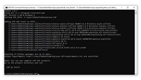 การติดตั้ง Esp Idf และ Toolchain บน Windows 10 รับทําโปรเจค Arduino