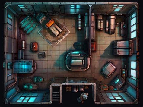 Tactical Map For The Rpg Game Premium Ai Generated Image