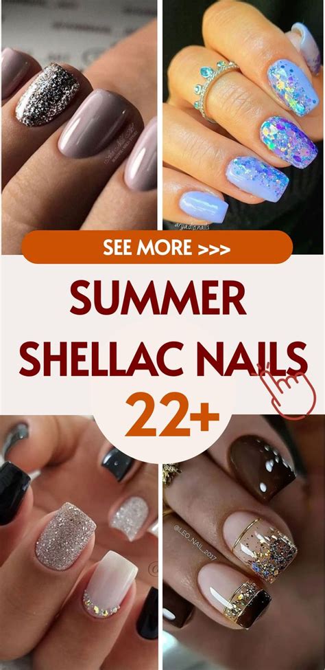 2024 Summer Shellac Nails Bright Cute Designs For Every Nail Type And Shape Shellac Nails