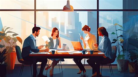 Premium Photo People Meeting At Table In Office Business Concept