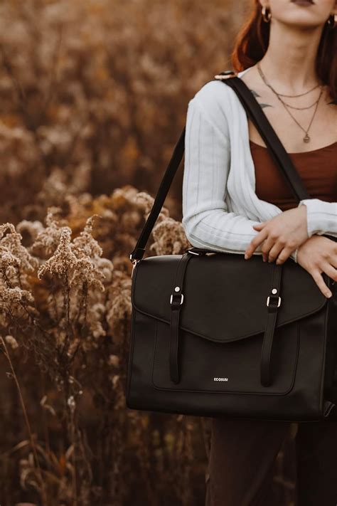 Ecosusi Laptop Bag For Women 156 Inch Pu Leather Briefcase Large