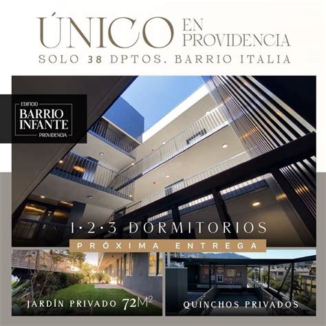 Departamento En Venta En Providencia Inmobiliaria Infante Edificio Barrio Infante Providencia