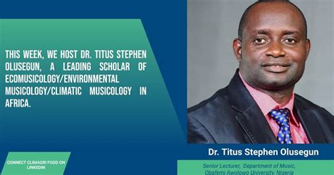 Olusegun Stephen Titus Posted On Linkedin