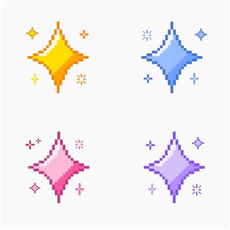 Pixel Sparkle Vector Art Icons And Graphics For Free Download