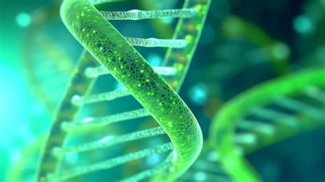 Premium Photo Abstract Green Dna Background