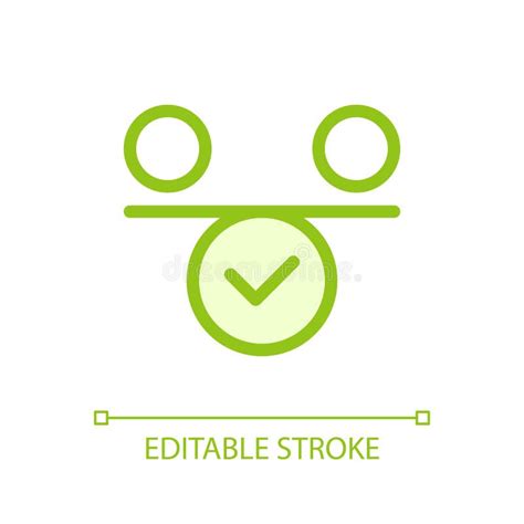 Balance Pixel Perfect Glassmorphism Ui Icon Stock Vector Illustration