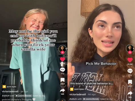 tiktokers denigrating vanilla wives as women doomed to silent dinners and boring sex have