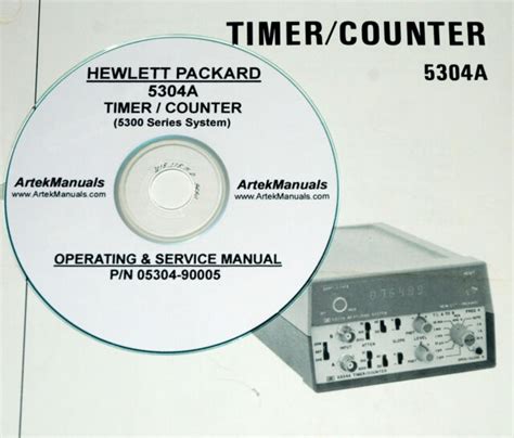 Hp Hewlett Packard 5304a Timer Counter Operating And Service Manual W