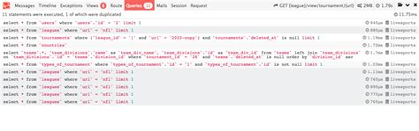 Eloquent Laravel Debugger Showing Duplicated Queries Stack Overflow