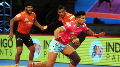 Honours Even Between Jaipur Pink Panthers And U Mumba In A Match For