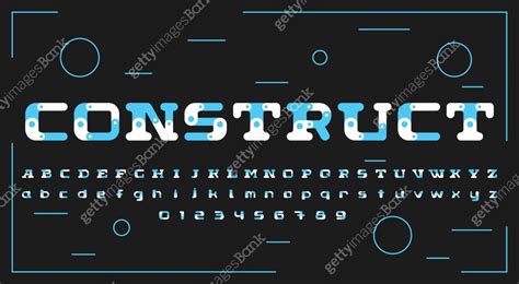 Abstract Construct Style Font 이미지 1308773122 일러스트 무료 일러스트 게티이미지뱅크