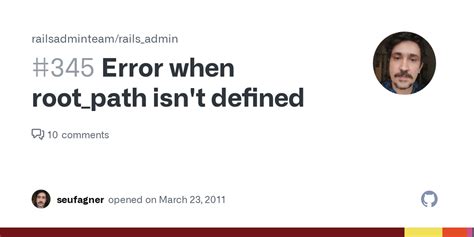 error when root path isn t defined · issue 345 · railsadminteam rails