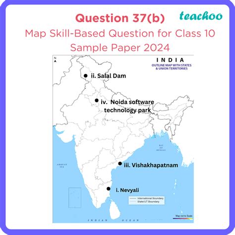 [sqp Class 10] On The Same Outline Map Of India Locate And Label Any 3