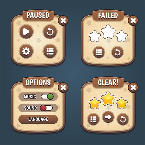 Complete Menu Of Graphical User Interface Gui 2884335 Vector Art At Vecteezy