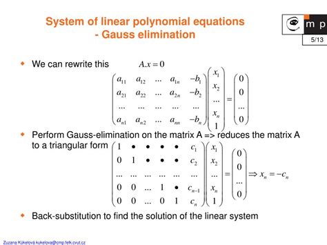 ppt methods for solving systems of polynomial equations powerpoint
