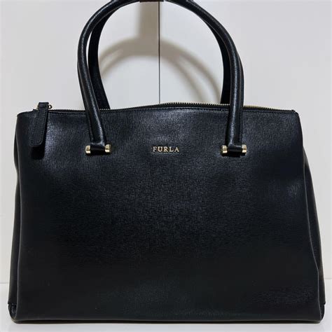 ☆超美品☆送料無料☆furlaフルラレザートートバッグ☆ブラック☆ By メルカリ