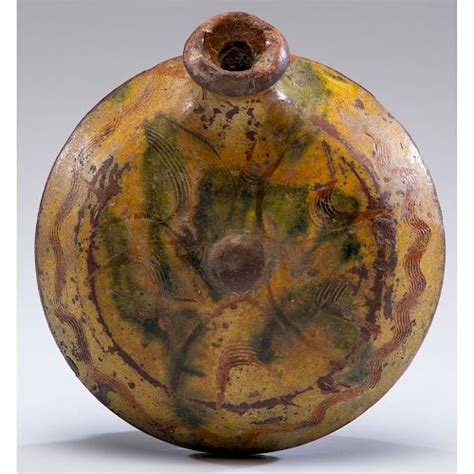 Tin Glazed Redware Flask Sold At Auction On 8th June Bidsquare
