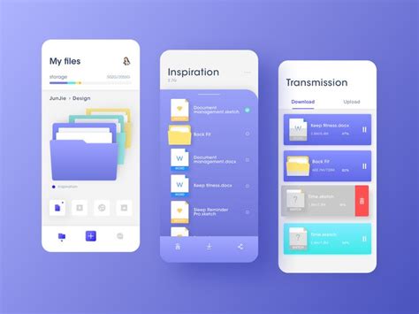Document Management App App Design Layout Document Management System