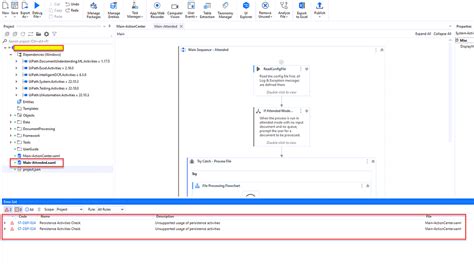 Error In Running The Attended Xaml File In Document Understanding