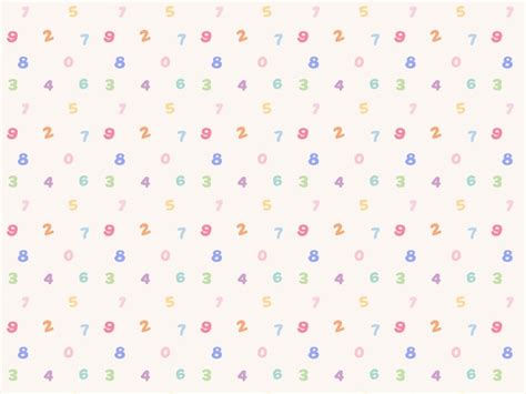 Premium Vector Colorful And Cute Number Pattern From 1 To 9 Arranged
